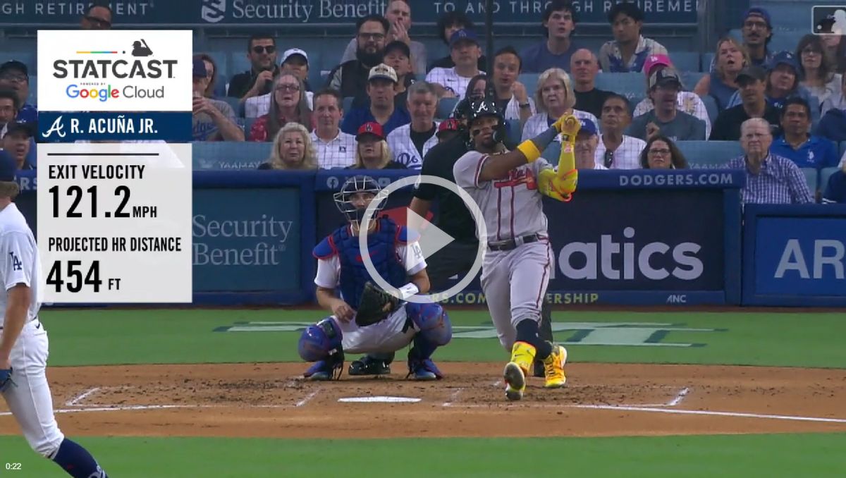 Ronald Acuña Jr conecta el home run MÁS RÁPIDO de la temporada [VIDEO ...
