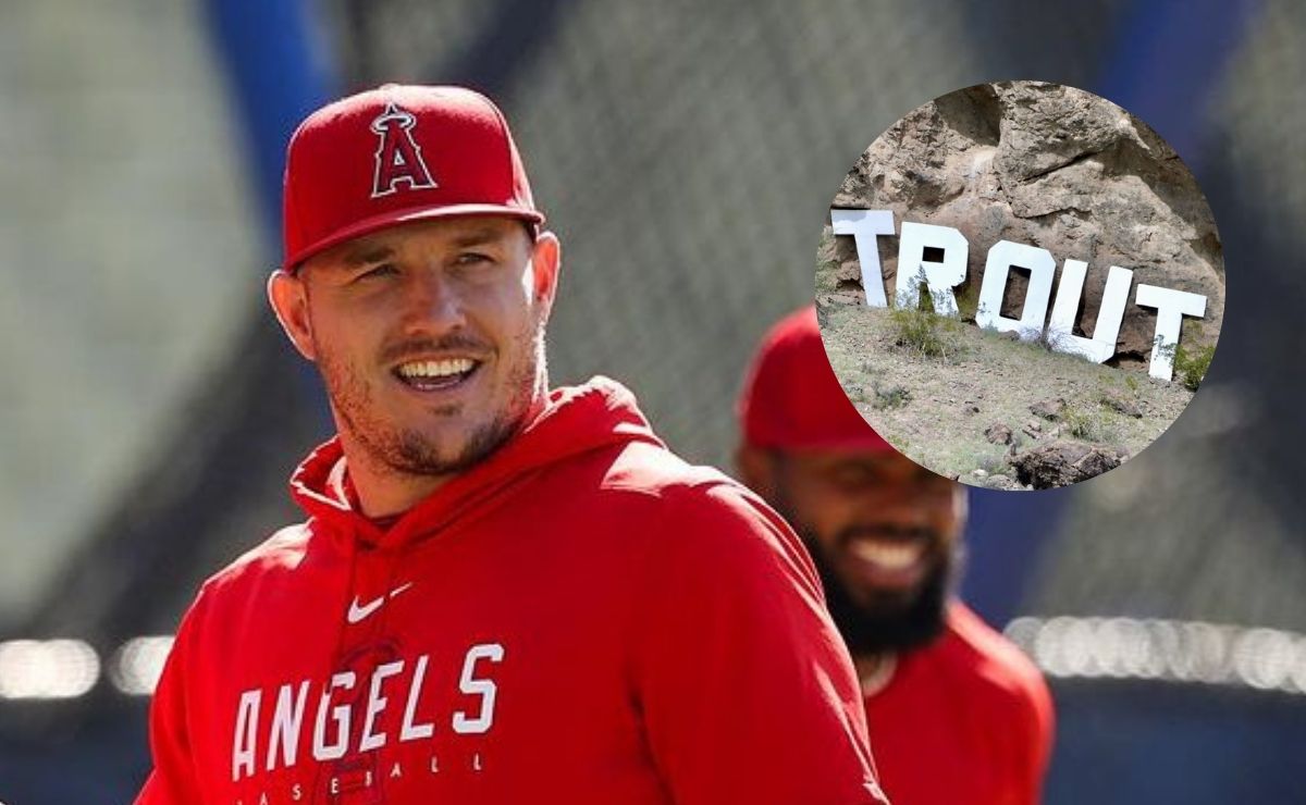 Mike Trout tiene su propio letrero al estilo Hollywood - Séptima Entrada