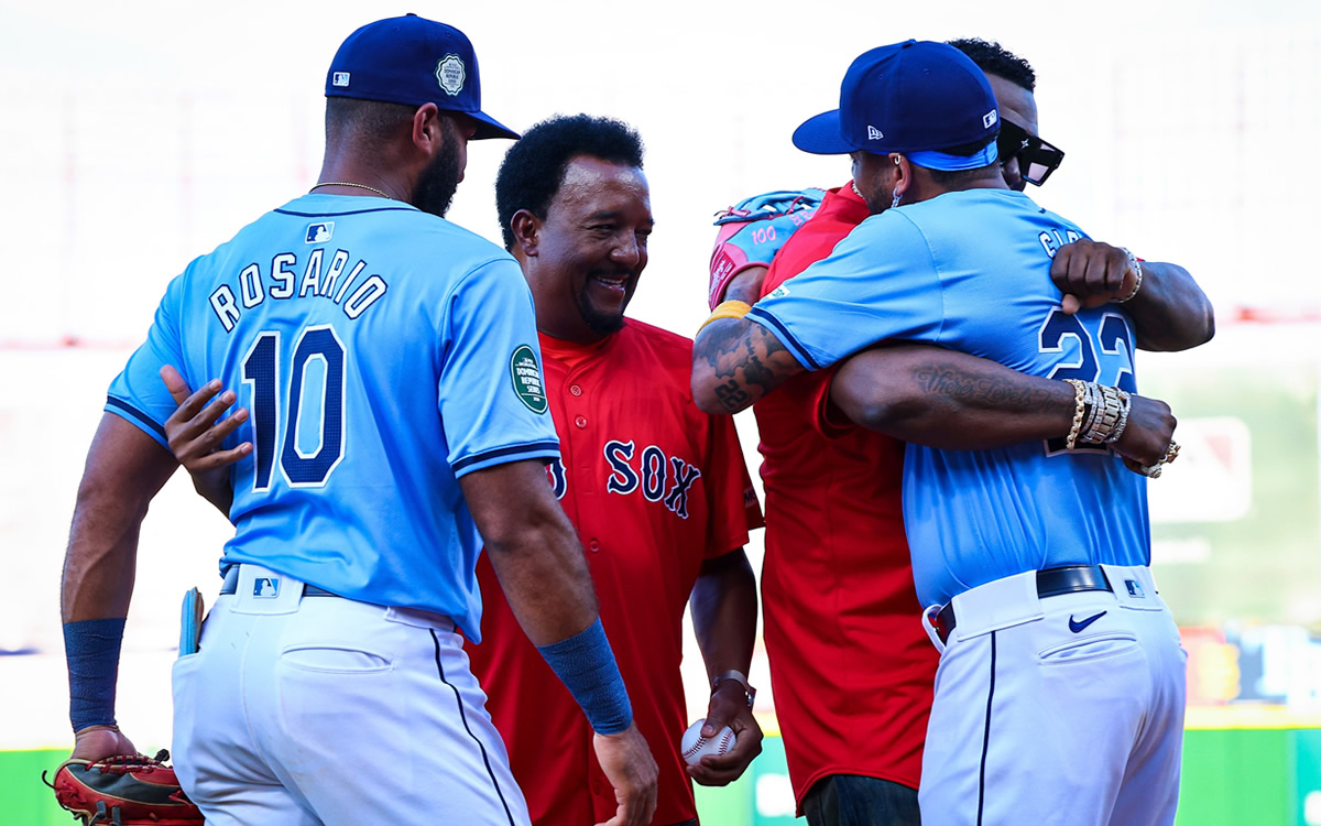 MLB: Así lanzaron la primera bola 'Big Papi' y Pedro en juego en RD - Séptima Entrada