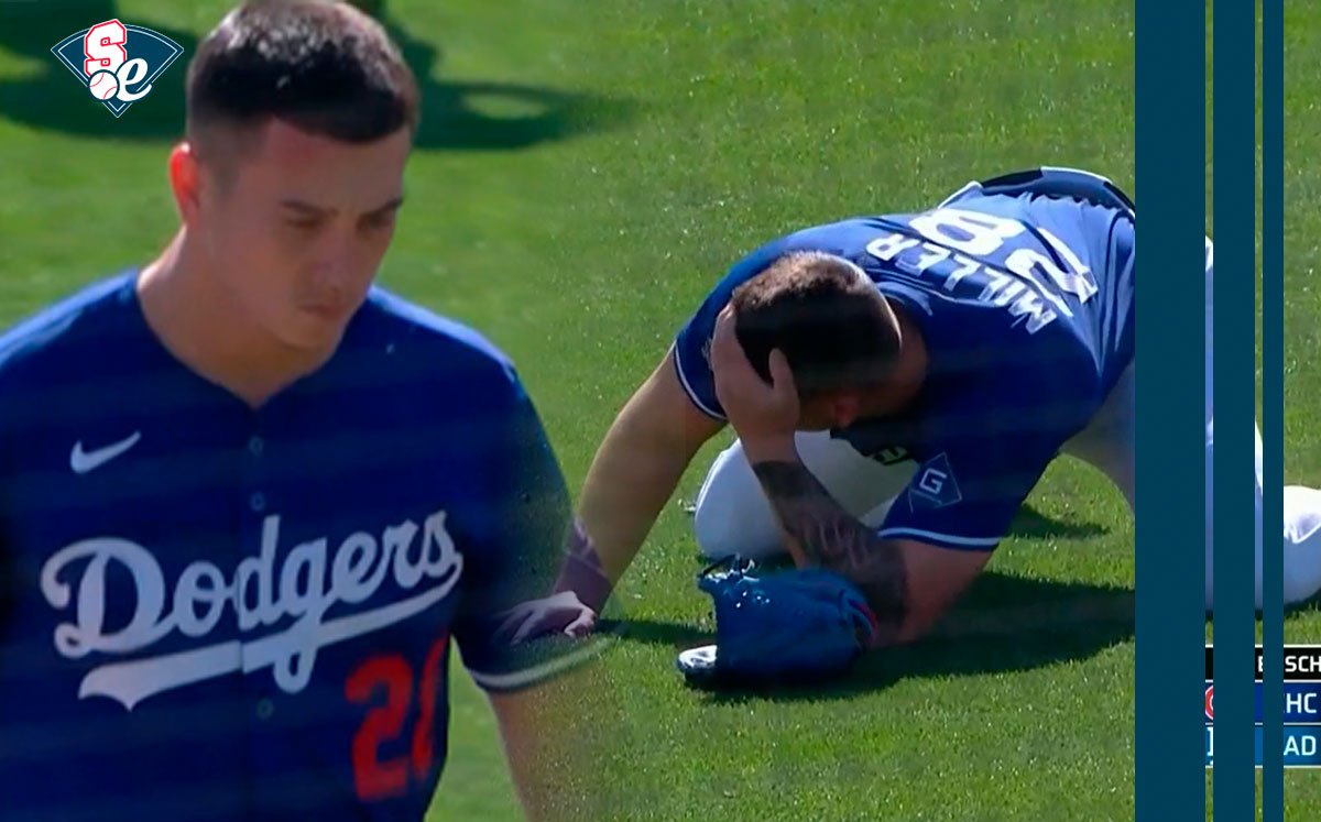 Bobby Miller, pitcher de Dodgers, golpeado en la cabeza vs. Cubs ...